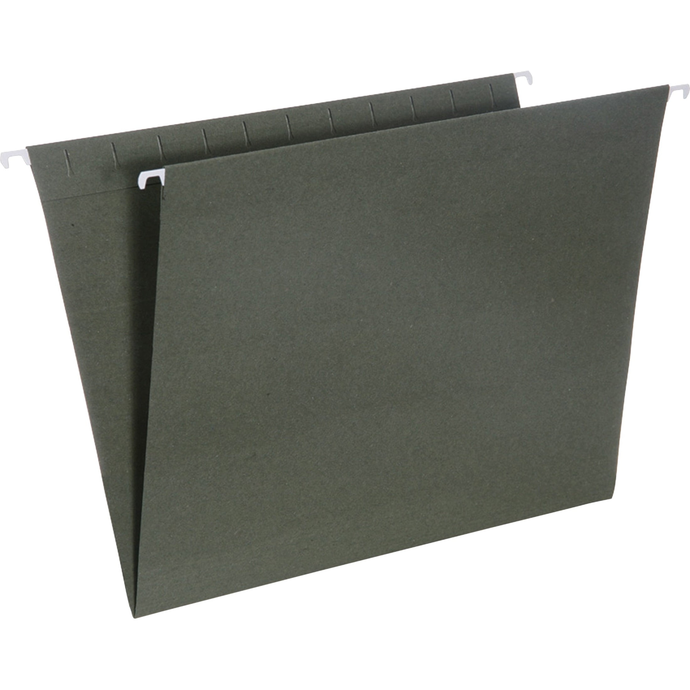 SKILCRAFT, NSN3649496, No Tab Hanging File Folders, 25 / Box, Green ...