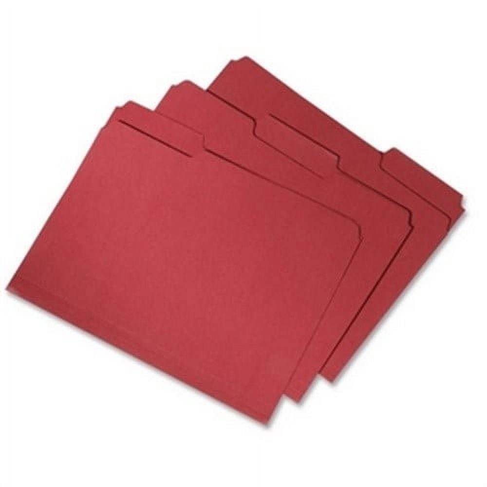 SKILCRAFT, NSN5664146, 2-ply Top Tab Recycled File Folders, 100 / Box ...