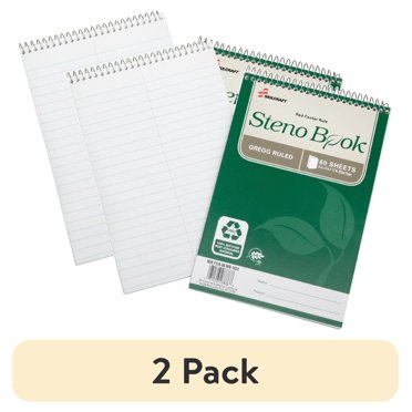SKILCRAFT, NSN6116427, 100% Recycled Steno Books, 6 / Pack - Walmart.com