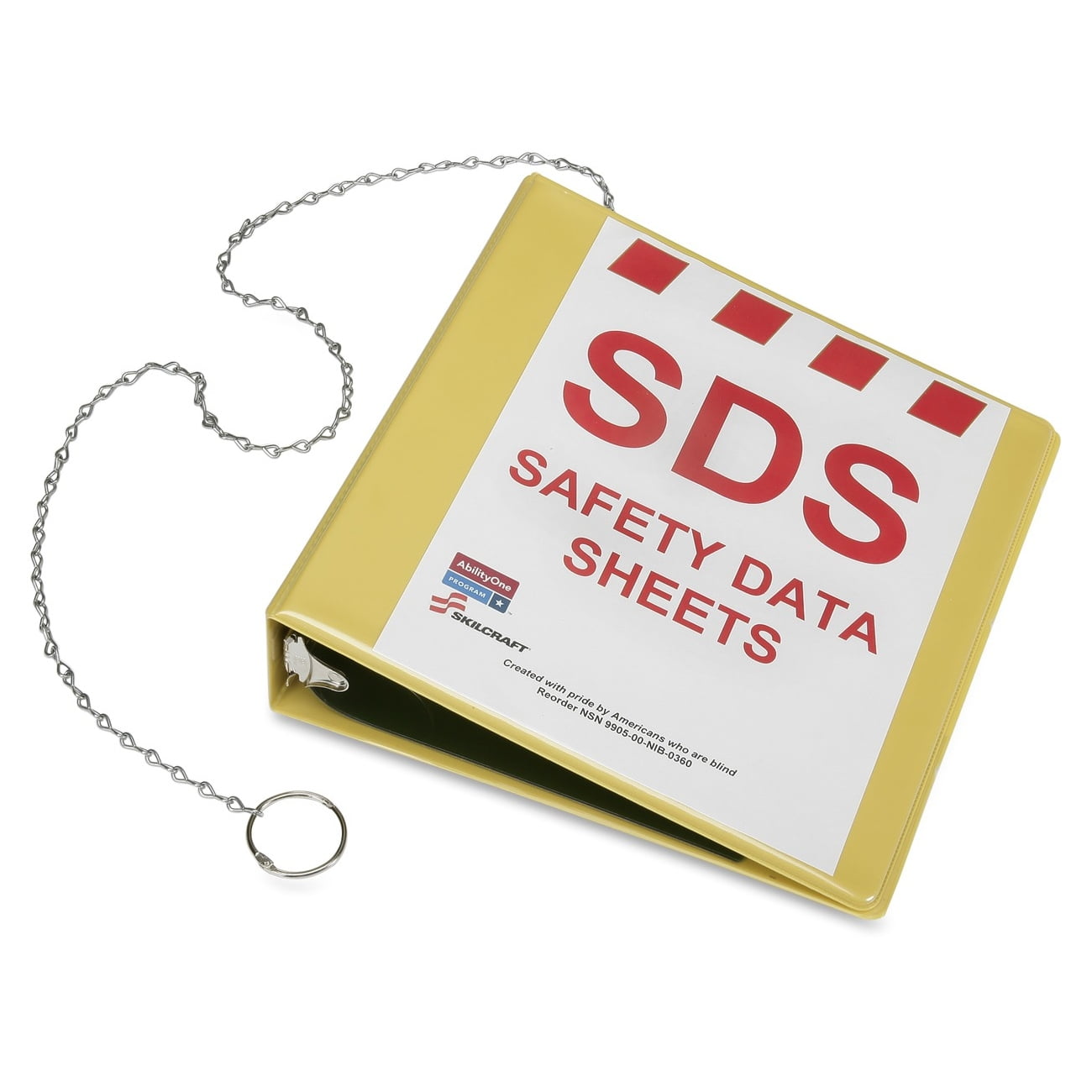 SKILCRAFT NSN6236240, Safety Data Sheets SDS Yellow Binder, 1 Each ...