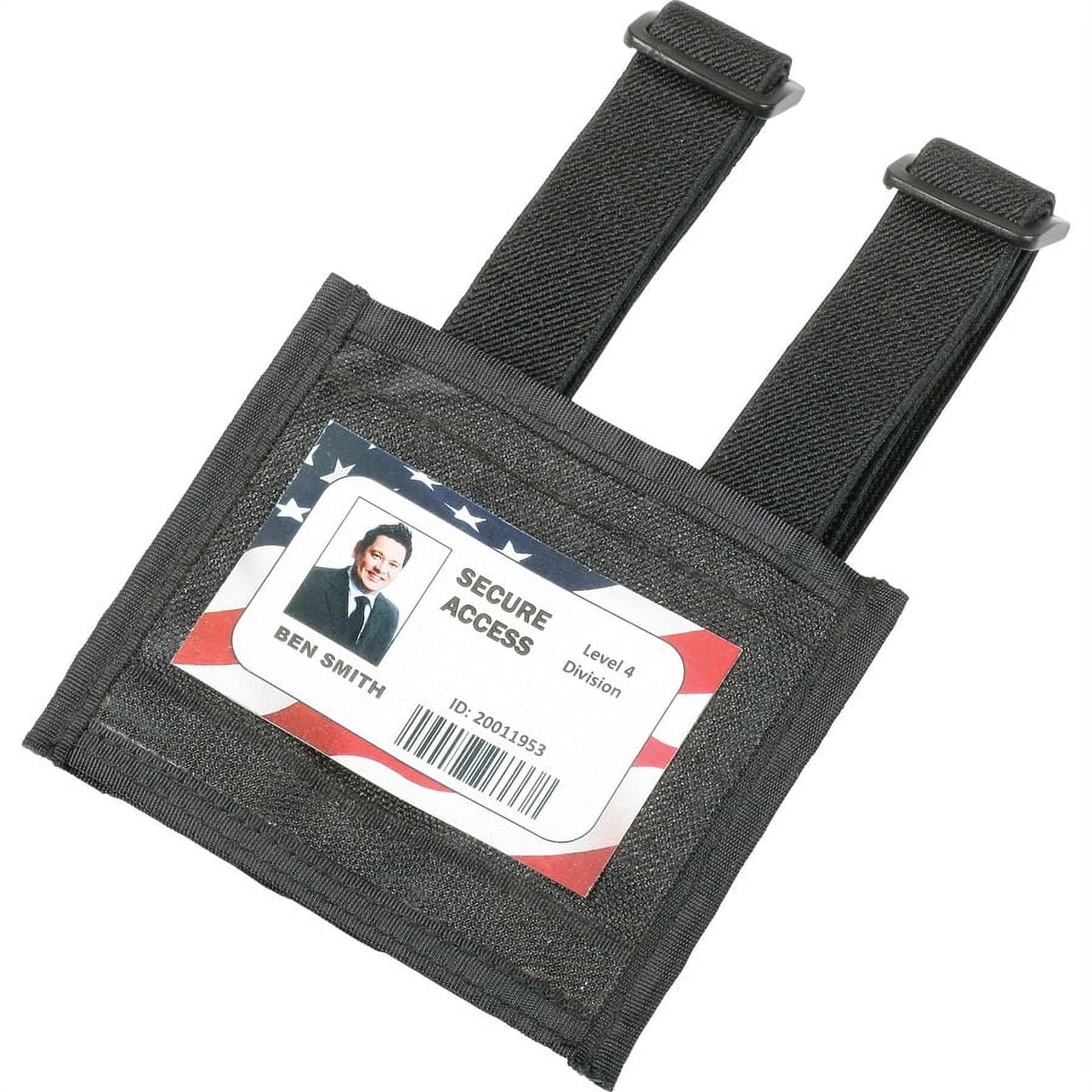 SKILCRAFT, NSN6660467, Armband ID Badge Holder, 1 Each, Black,Clear ...
