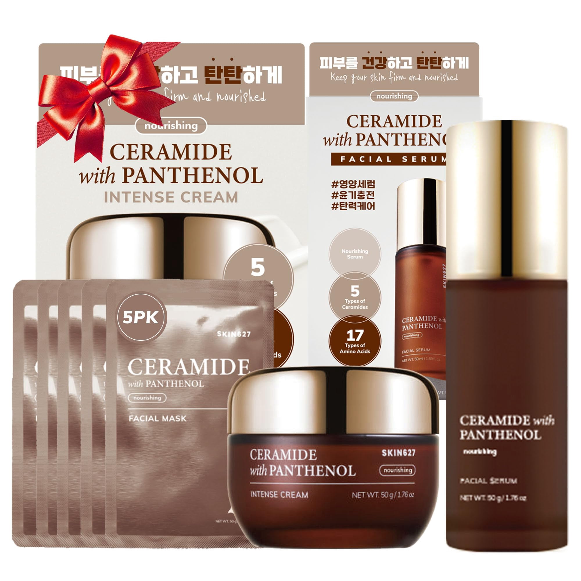 SKIN627 3 Steps Panthenol & Ceramide Korean Skin Care Set, Face ...