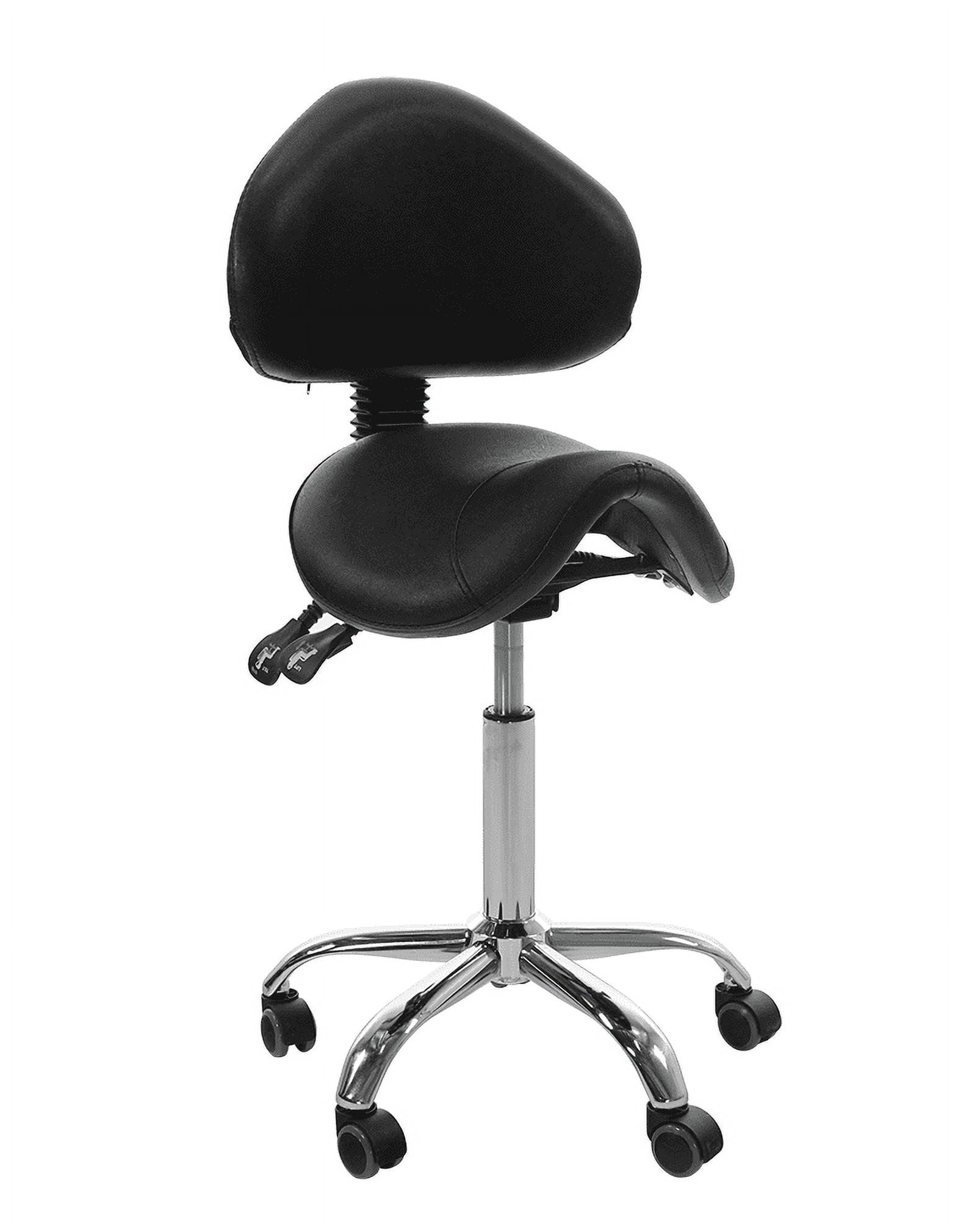 SKINACT Esthetician Saddle Stool (Black) - Walmart.com