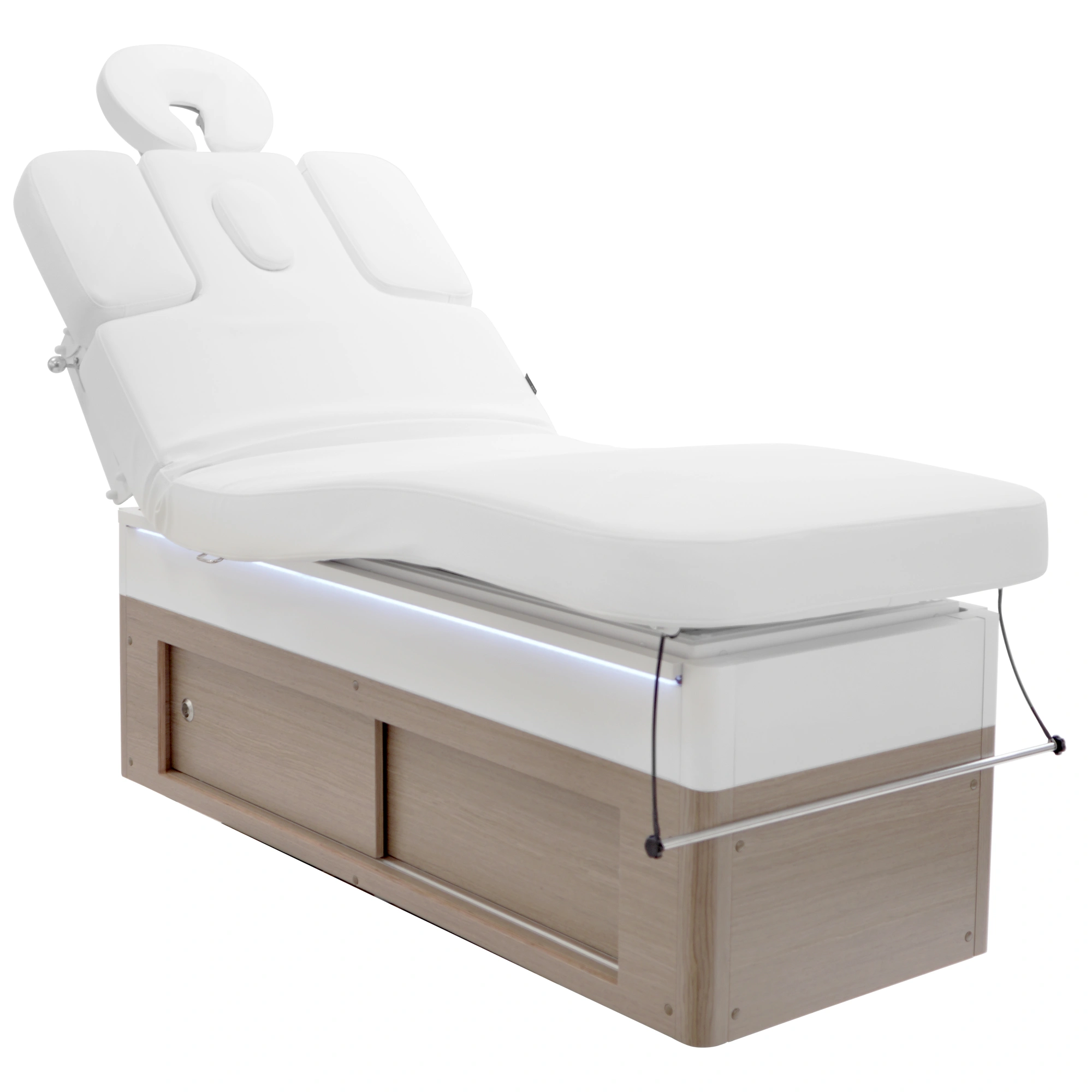 SKINACT Lotus Electric Spa Treatment Table Facial Chair/Bed (White ...