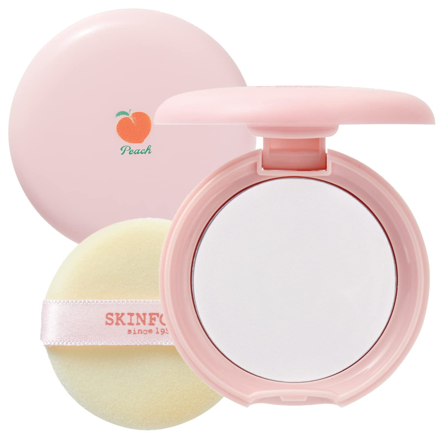 SKINFOOD Peach Cotton Pore Blur Pact - Sebum Control Pack with Silky ...