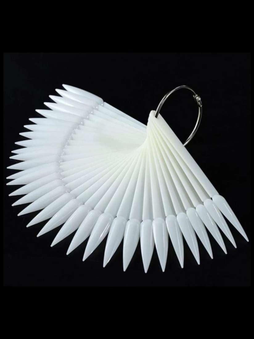 SKINPLUS Fan Shape Nail Art Polish Display Tips False Nail Sample ...