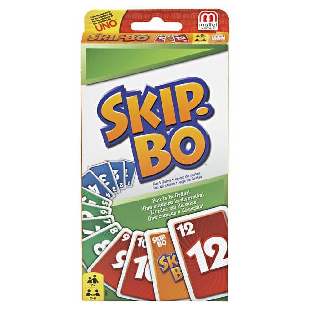 SKIP BO Playing Card Game for 2-6 Players, Strategy Sequencing Game ...