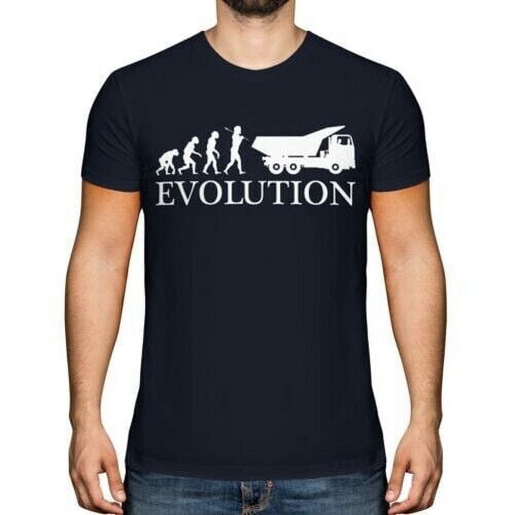 SKIP DRIVER EVOLUTION OF MAN MENS T-SHIRT TEE TOP GIFT CONSTRUCTION ...