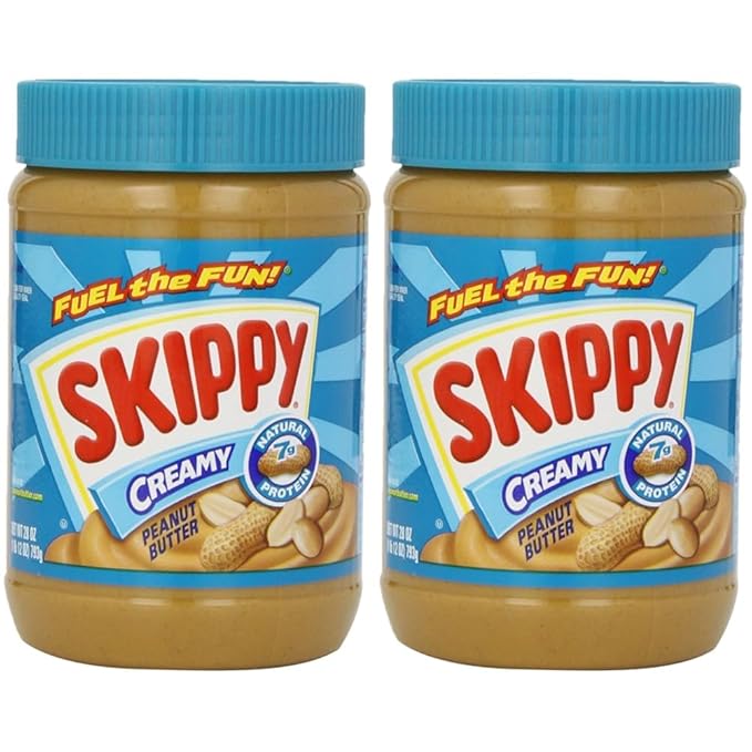 SKIPPY Creamy Peanut Butter, 28 oz (Pack of 2) - Walmart.com