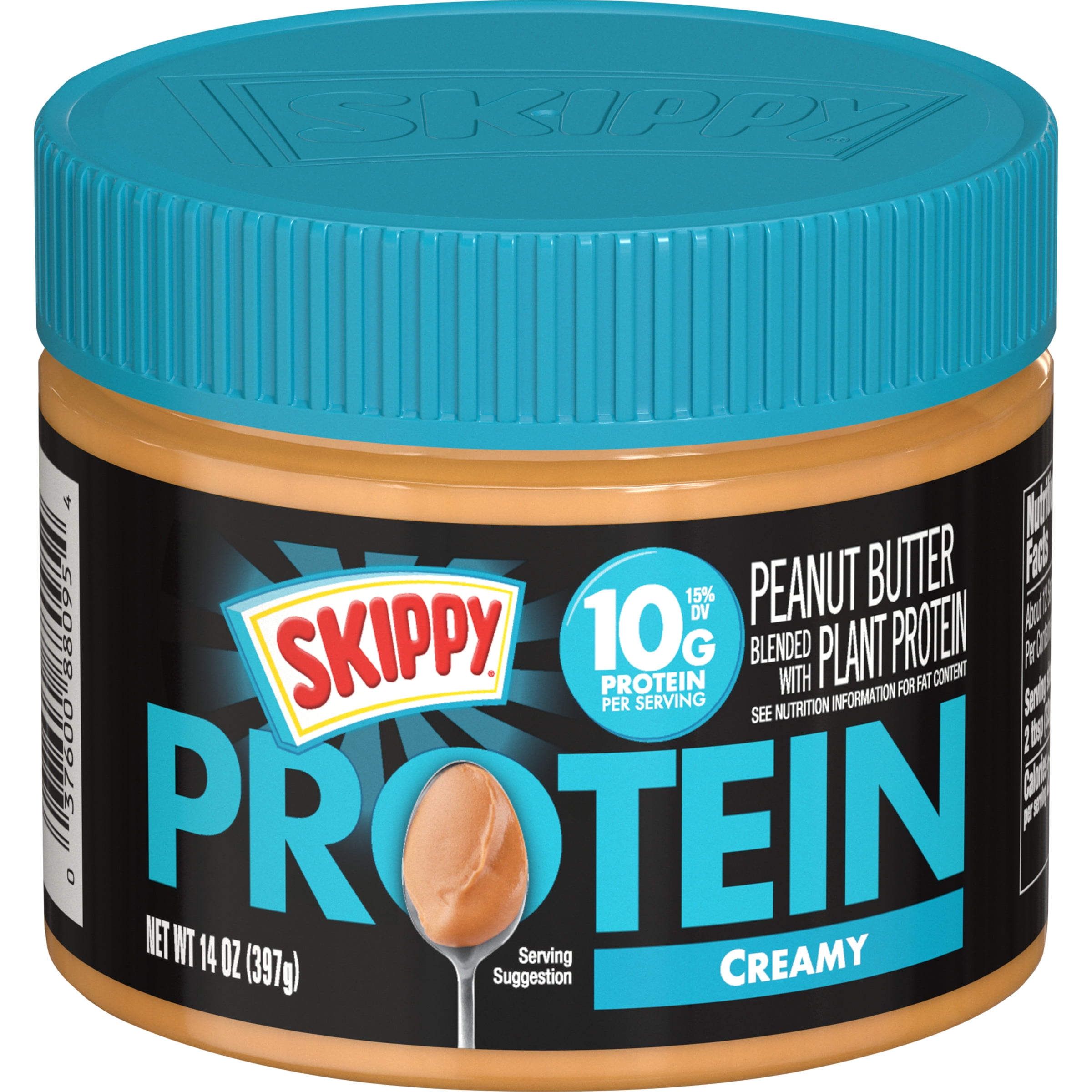 RICH SMOOTH OPERATOR SKIPPY Creamy Peanut Butter with Plant Protein, 14 ...