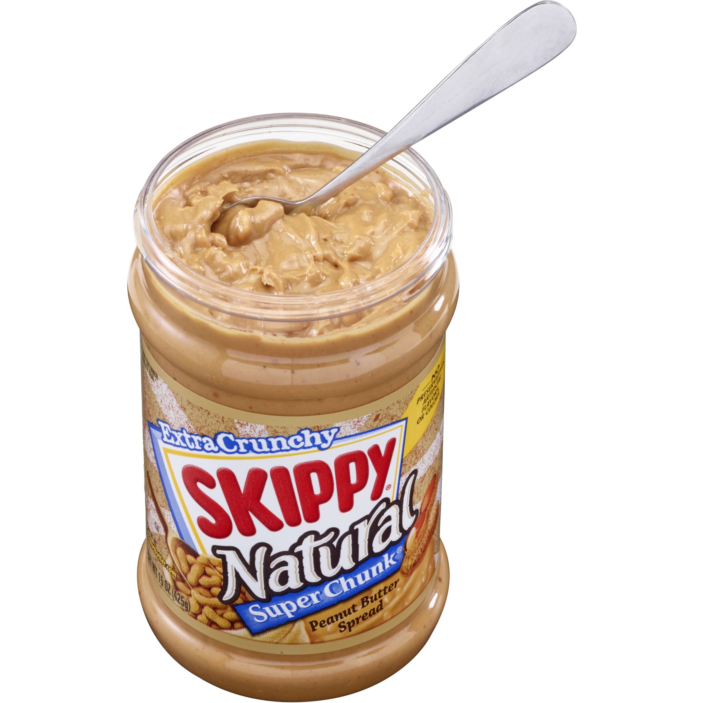 SKIPPY Natural Super Chunky Peanut Butter Spread, 7g Protein Per ...