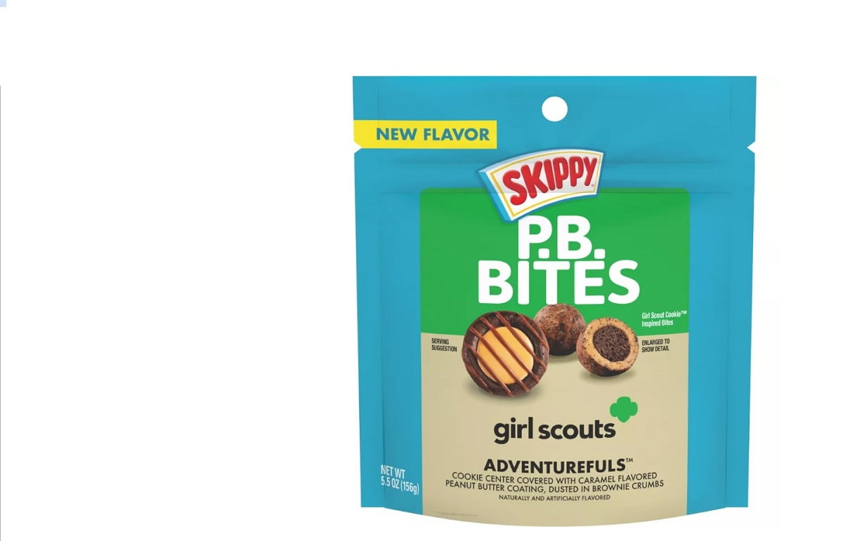 SKIPPY P.B. Bites Girl Scouts Adventurefuls - 5.5oz - 1 bag (caramel ...