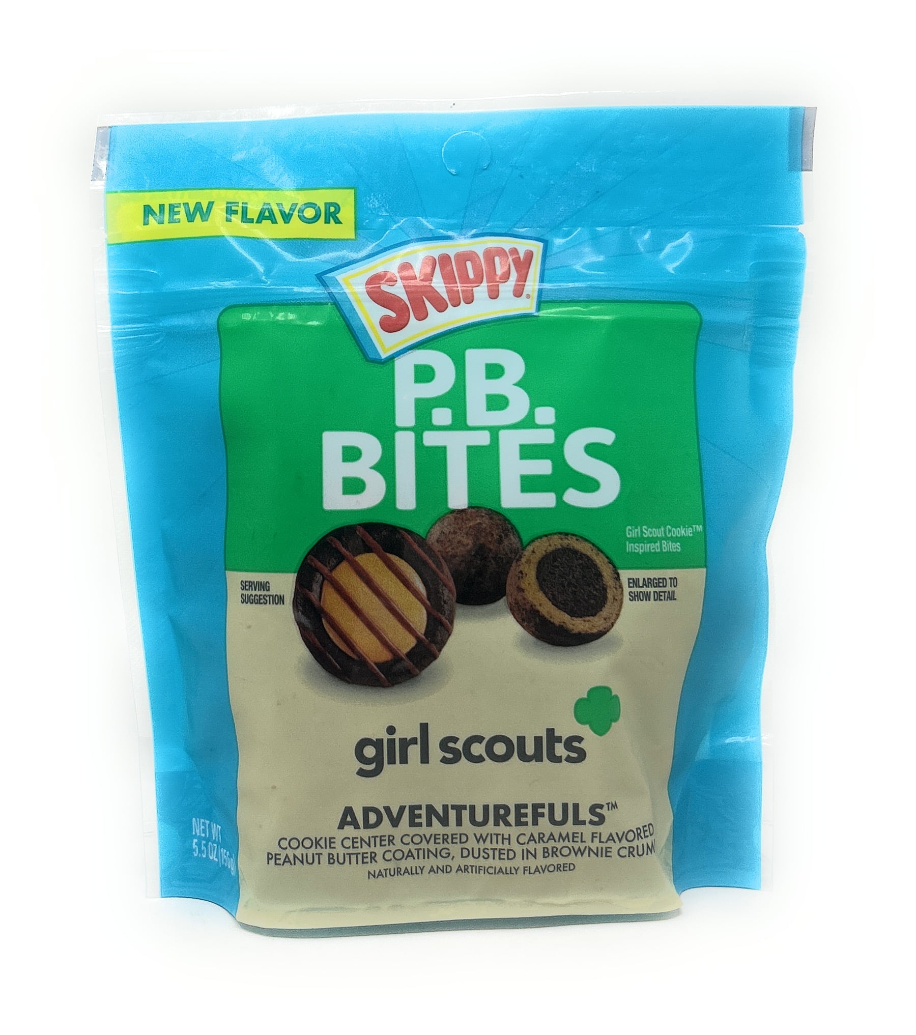 SKIPPY P.B. Bites Girl Scouts Adventurefuls - 5.5oz - 1 bag (caramel ...