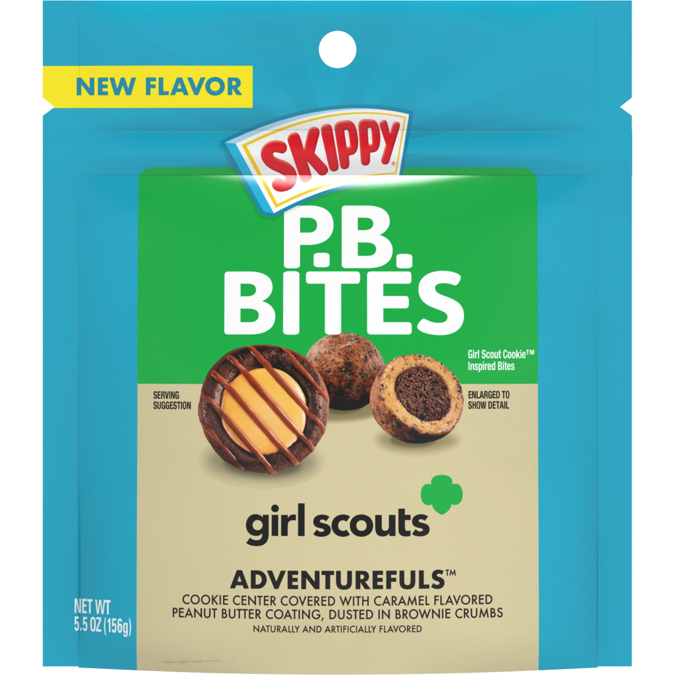 Skippy Peanut Butter Bites Girl Scout Adventurefuls Snack 6 Oz with ...