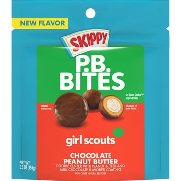 Skippy Peanut Butter Bites Double Peanut Butter Snack 6 oz Resealable ...