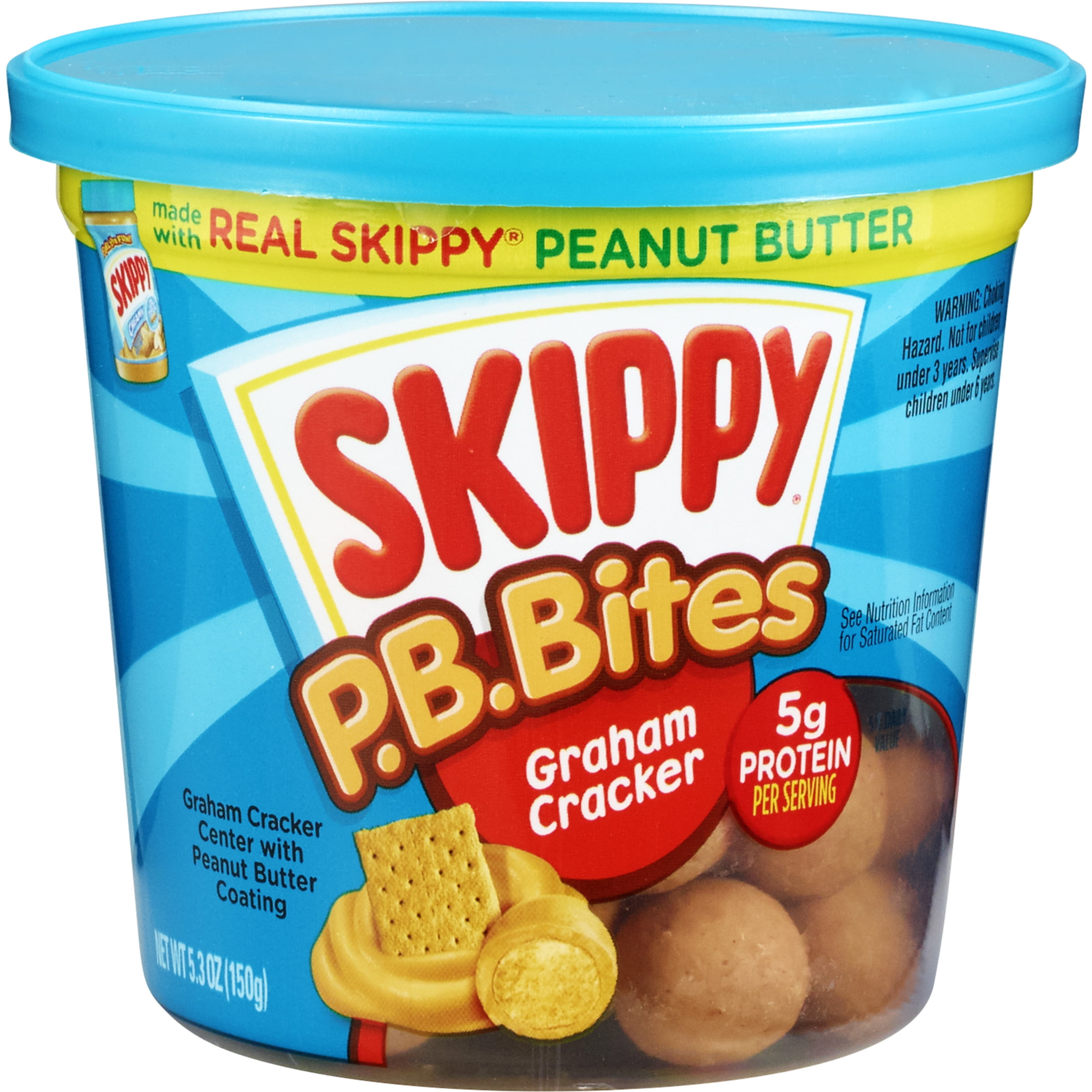 SKIPPY PB Bites Graham Cracker, Peanut Butter Snack, 5 oz - Walmart.com