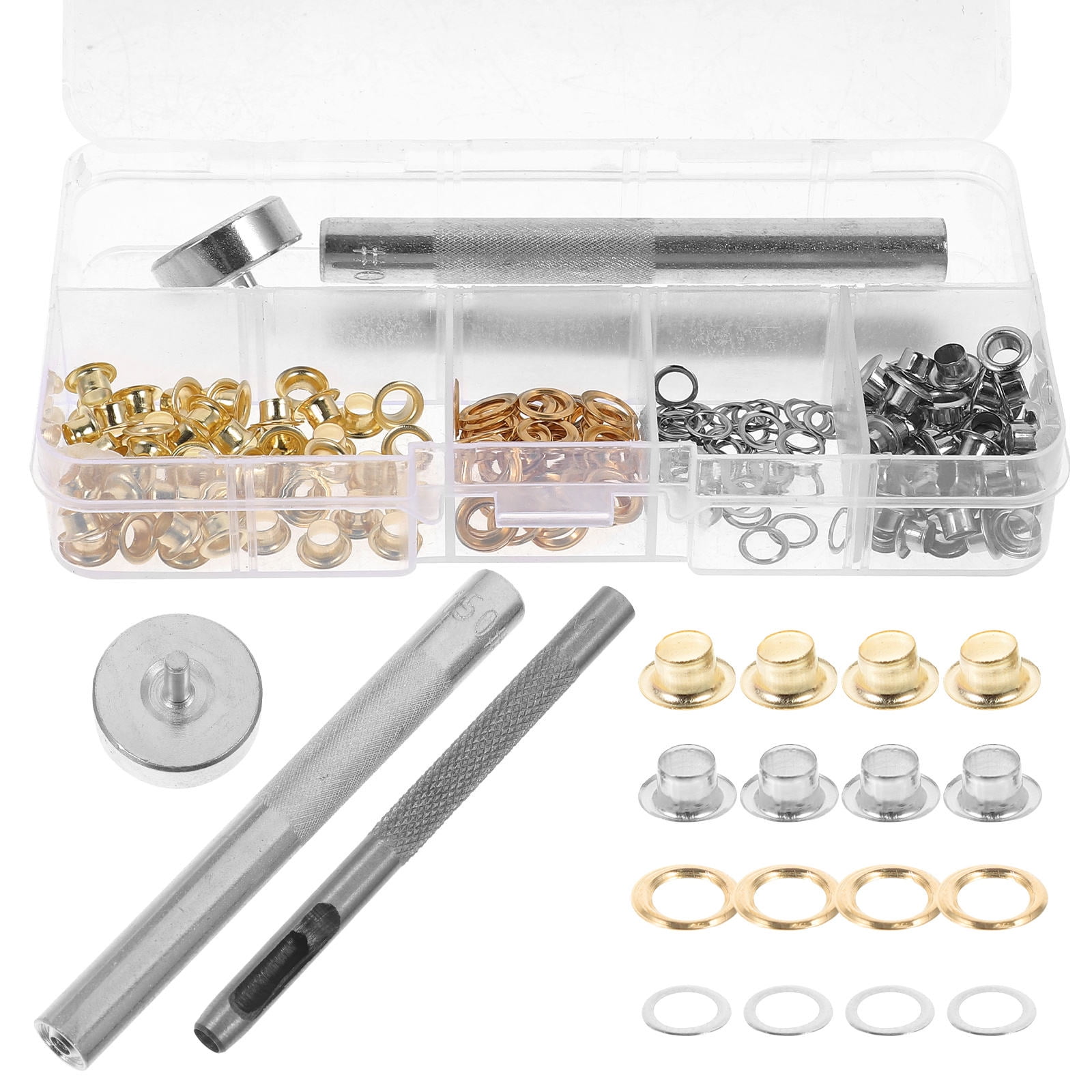 SKISUNO 1 Set Grommets and Eyelets Kit Assorted Color Round Iron for ...