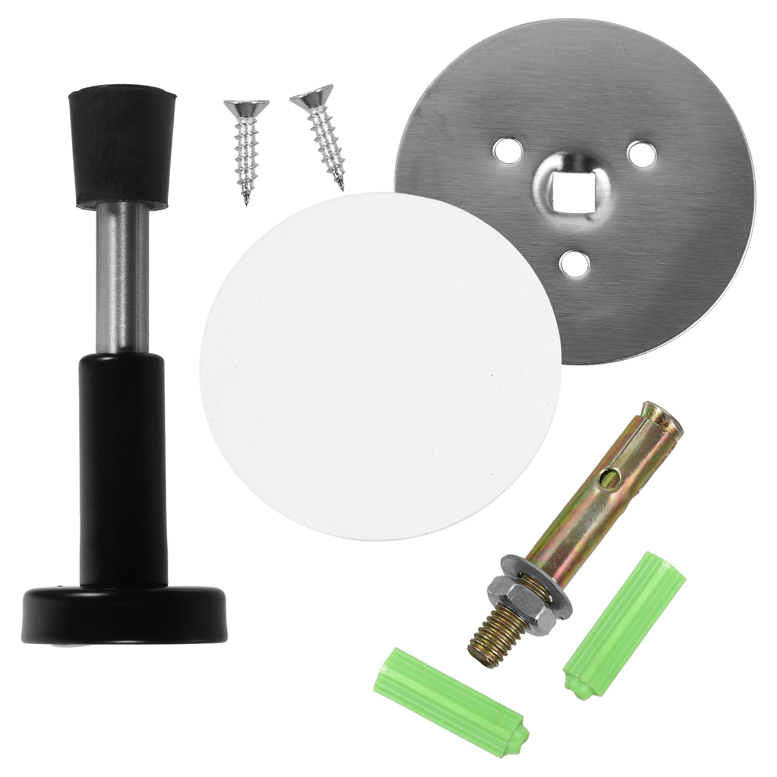 SKISUNO 1 Set Portable Door Stopper Bottom Stainless Steel Cushioning ...