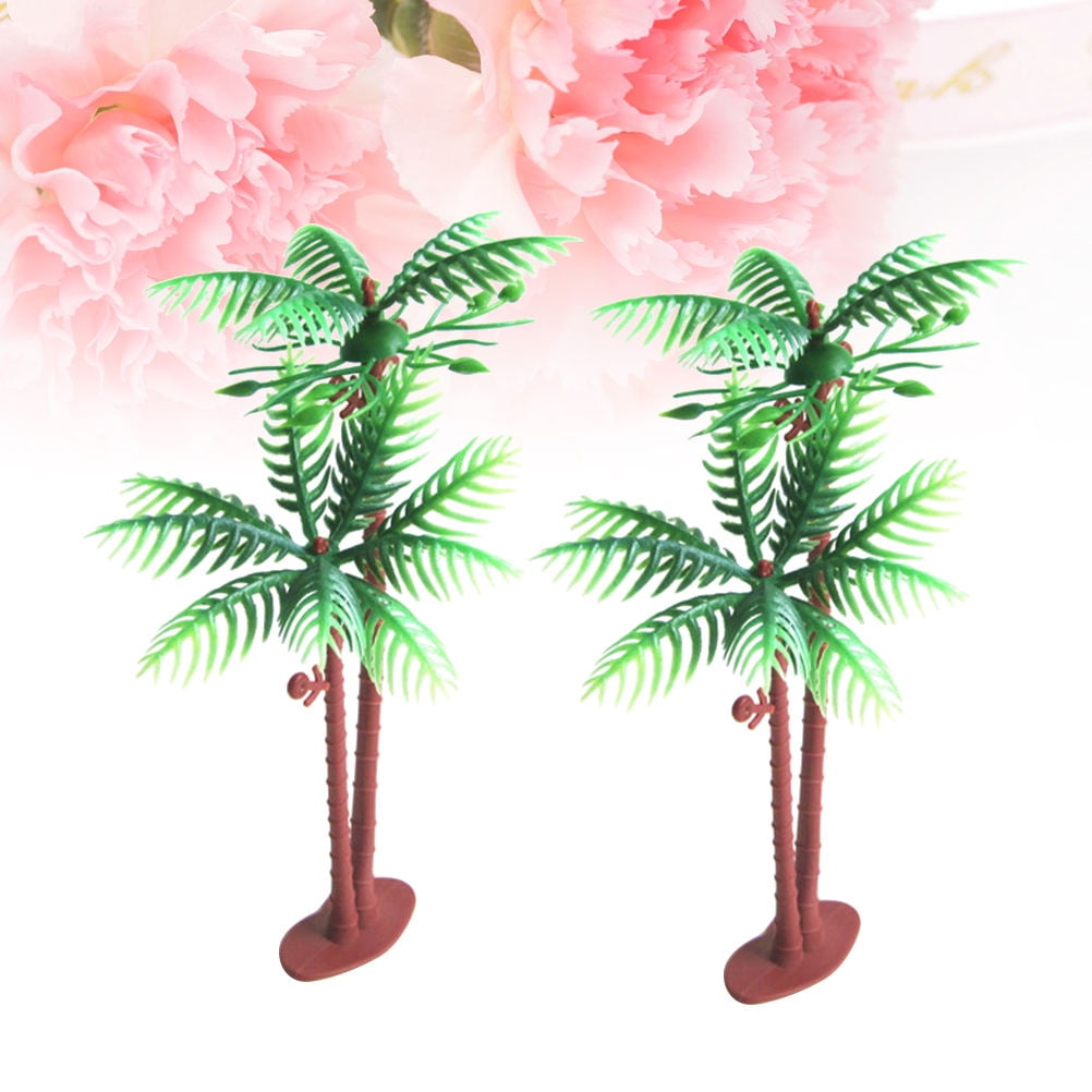 SKISUNO 10Pcs Toy Palm Trees for Diy Landscape Ornaments Multi Color ...