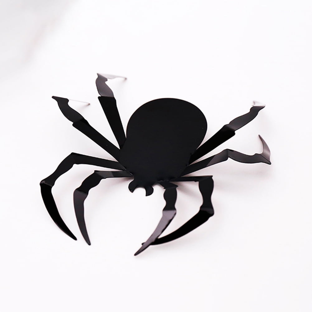 SKISUNO 12Pcs Wall Decals Black PVC Spider Shape for Party and Home Use ...