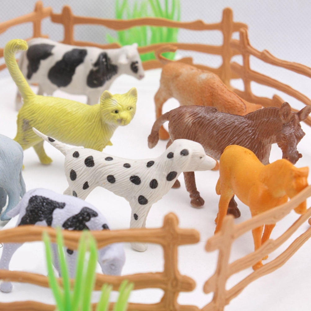 SKISUNO 15Pcs Animal Model Toys Realistic PVC for Children Birthday ...