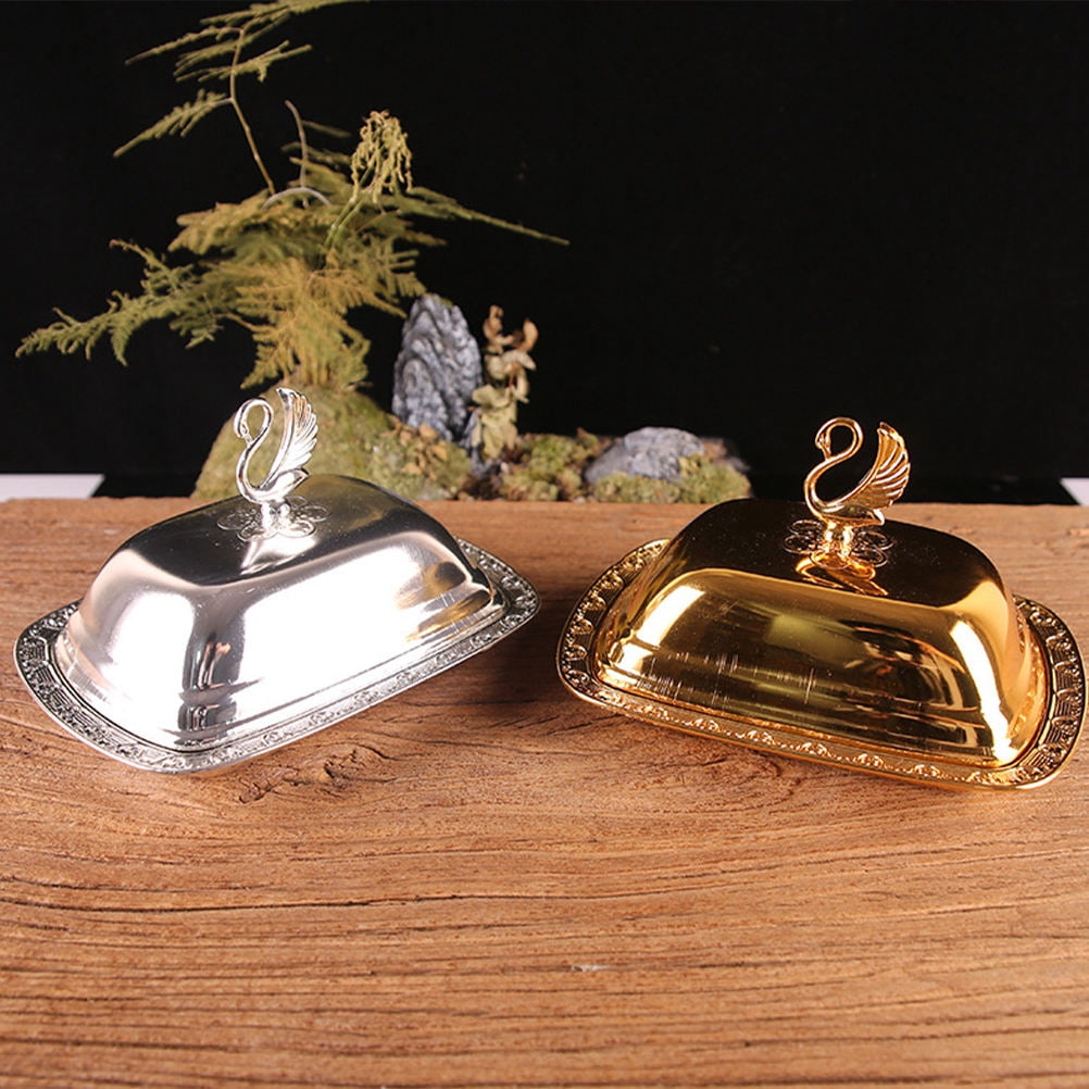SKISUNO 1Pack Golden Snack Plate For Candy Tray Home Use Hotel Use Ktv ...