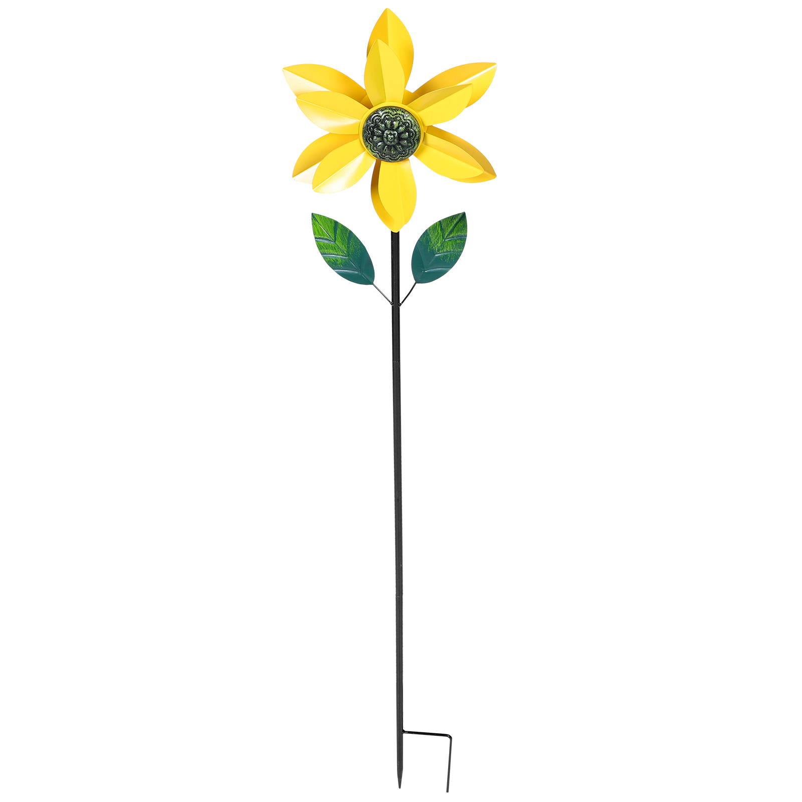 HOOWIFFY Durable Metal Windmill Ornament for Outdoor Garden Decoration ...