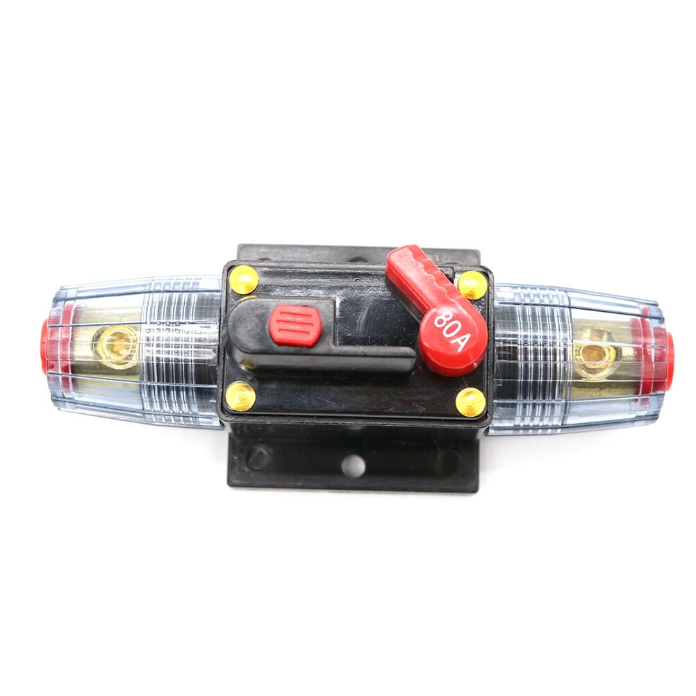 SKISUNO 1Pcs 80 -Line Circuit Breaker Red Metal Plastic Simple Reset ...