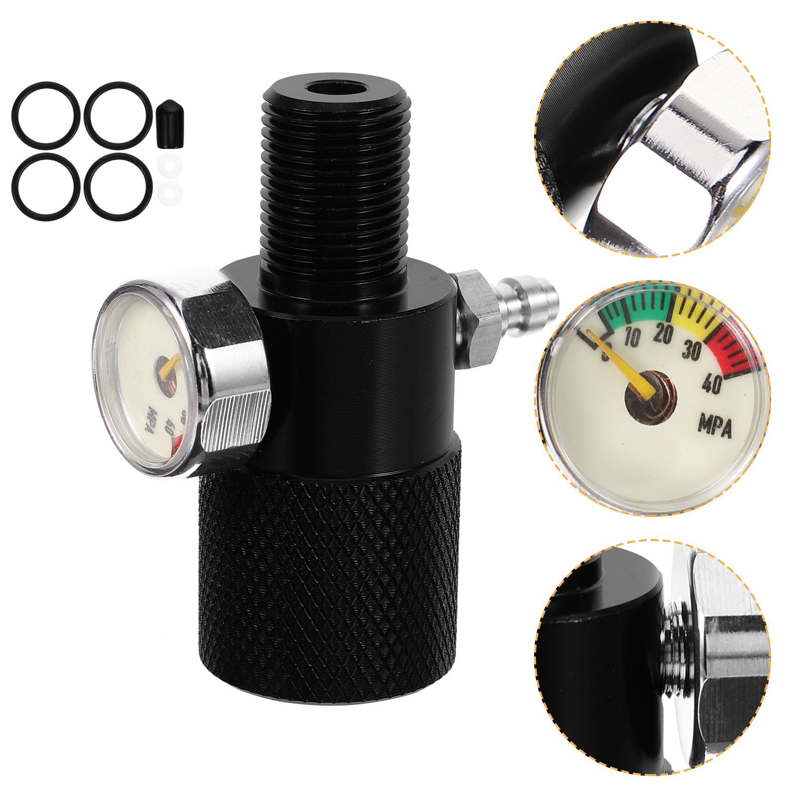 SKISUNO 1Set Argon Regulator Adapter Mini Design With Night Light ...