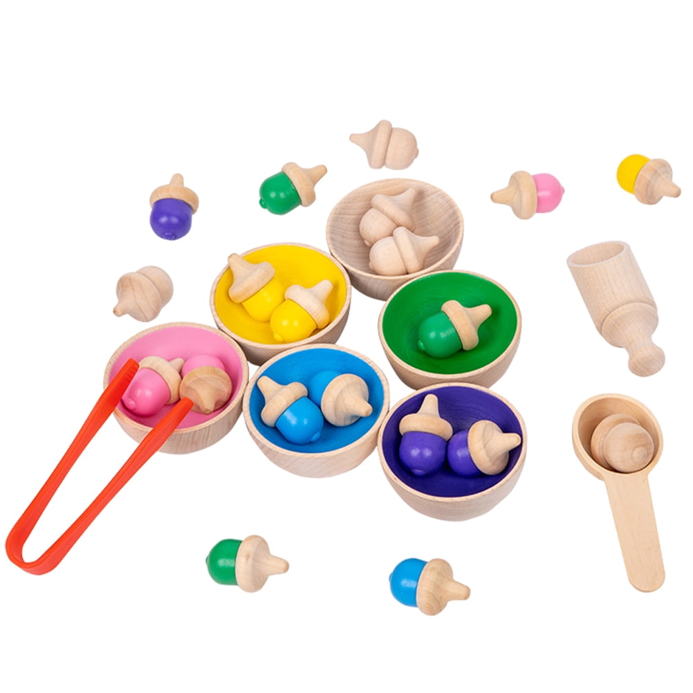 SKISUNO 1Set Kids Toy Color Sorting Cups Toy For Toddlers Hand Eye ...