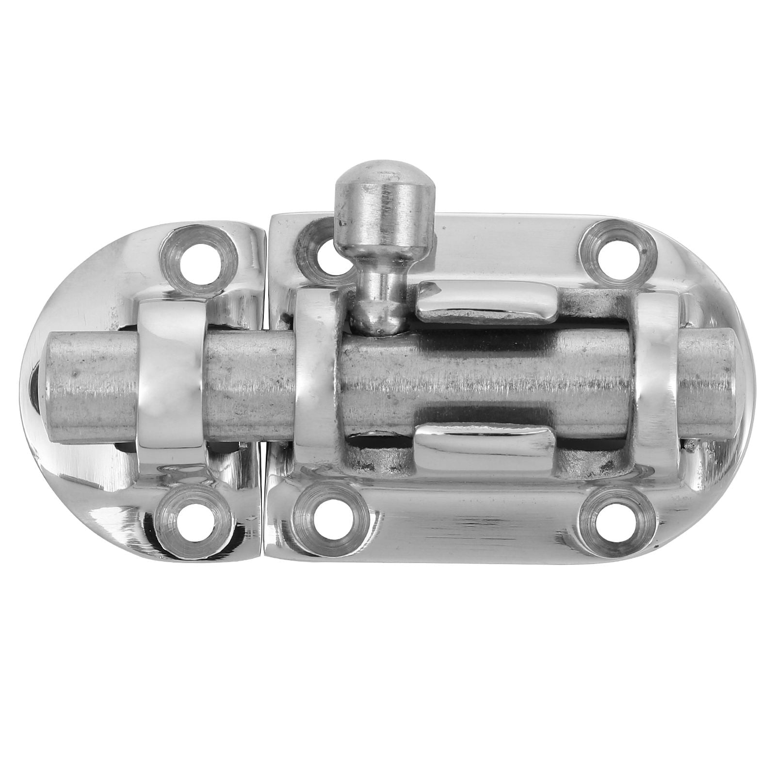 SKISUNO 1Set Latch Bolt Lock Barrel Shape Silver Stainless Steel ...