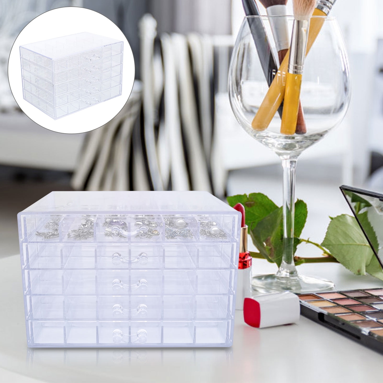 SKISUNO 1Set Nail Art Display Storage Box Simple and Practical for ...