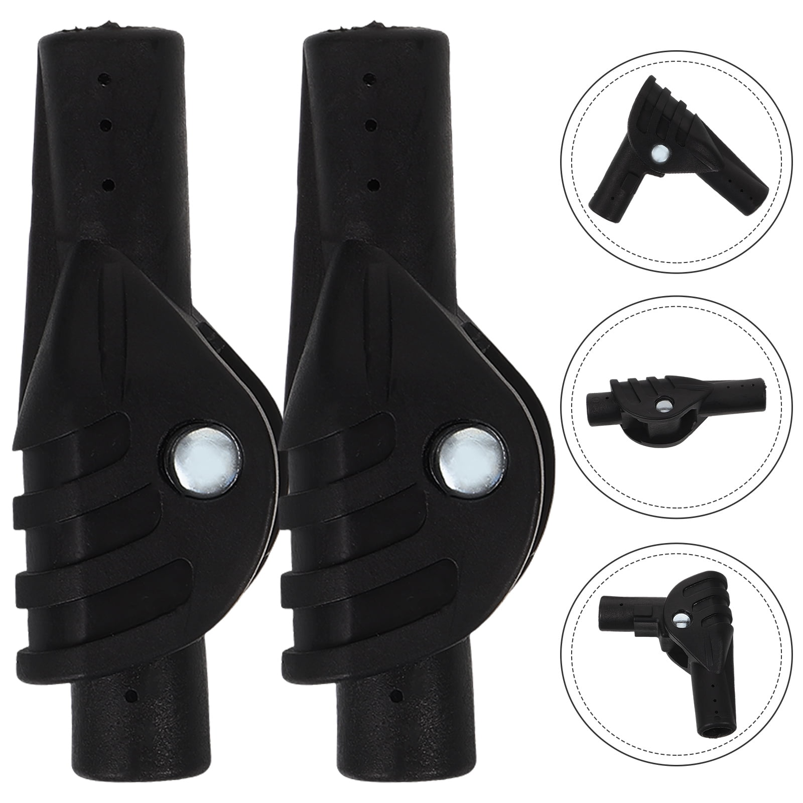 SKISUNO 2Pack Black Plastic Tent Support Rod Joints for Camping ...