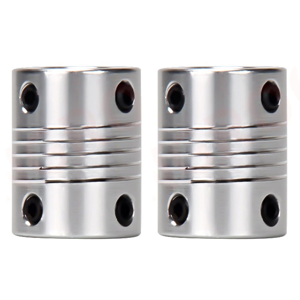 SKISUNO 2Pcs Motor Shaft Coupler Cylindrical 6x4x1in for Stepper Motor ...