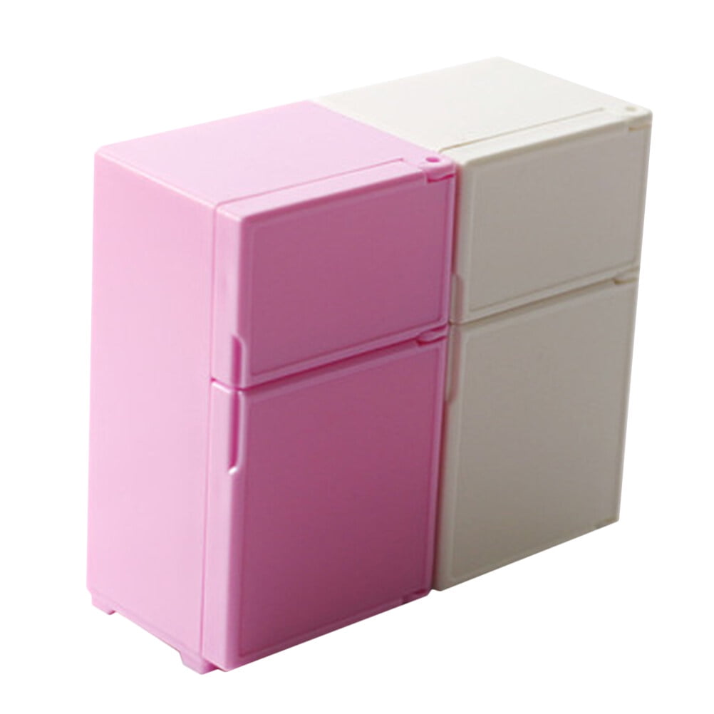 SKISUNO 2Pcs Toy Mini Fridge Accessories Refrigerator Toys for Student ...