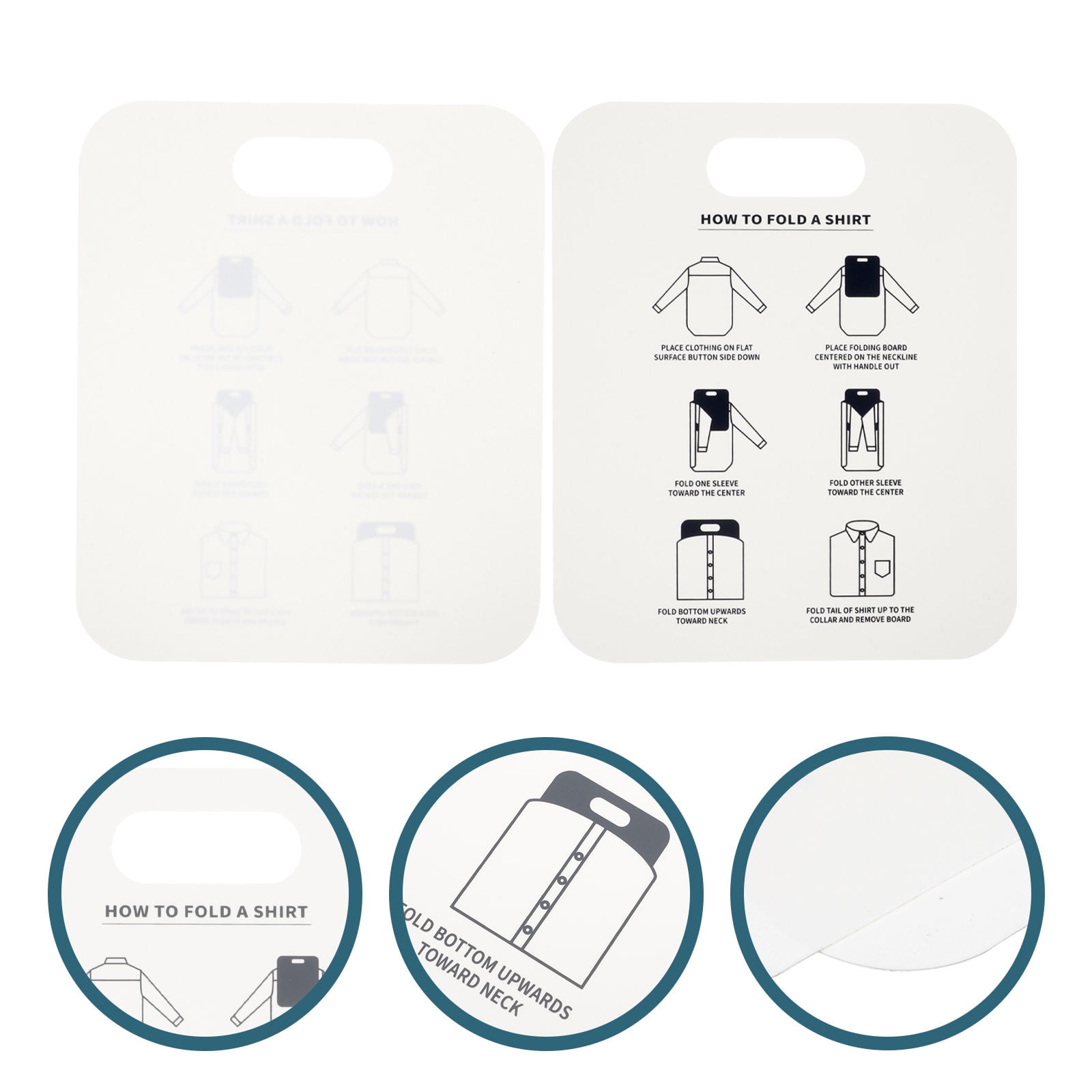 SKISUNO 2Set Shirt Packing Liner Board PP Material Folding Clothes Tool ...