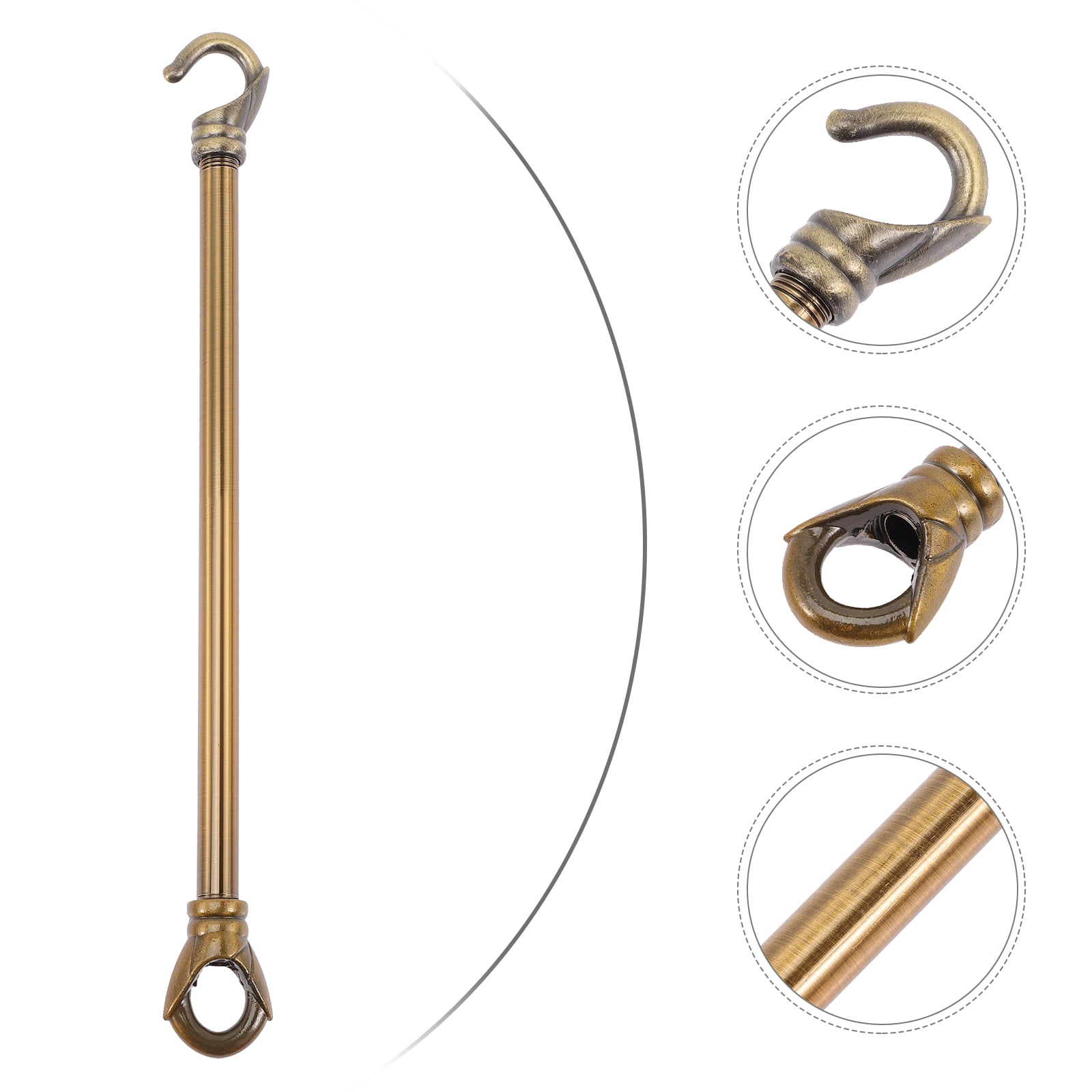 HOOWIFFY Ceiling Light Part Light Brown Chandelier Pole with Hook for ...