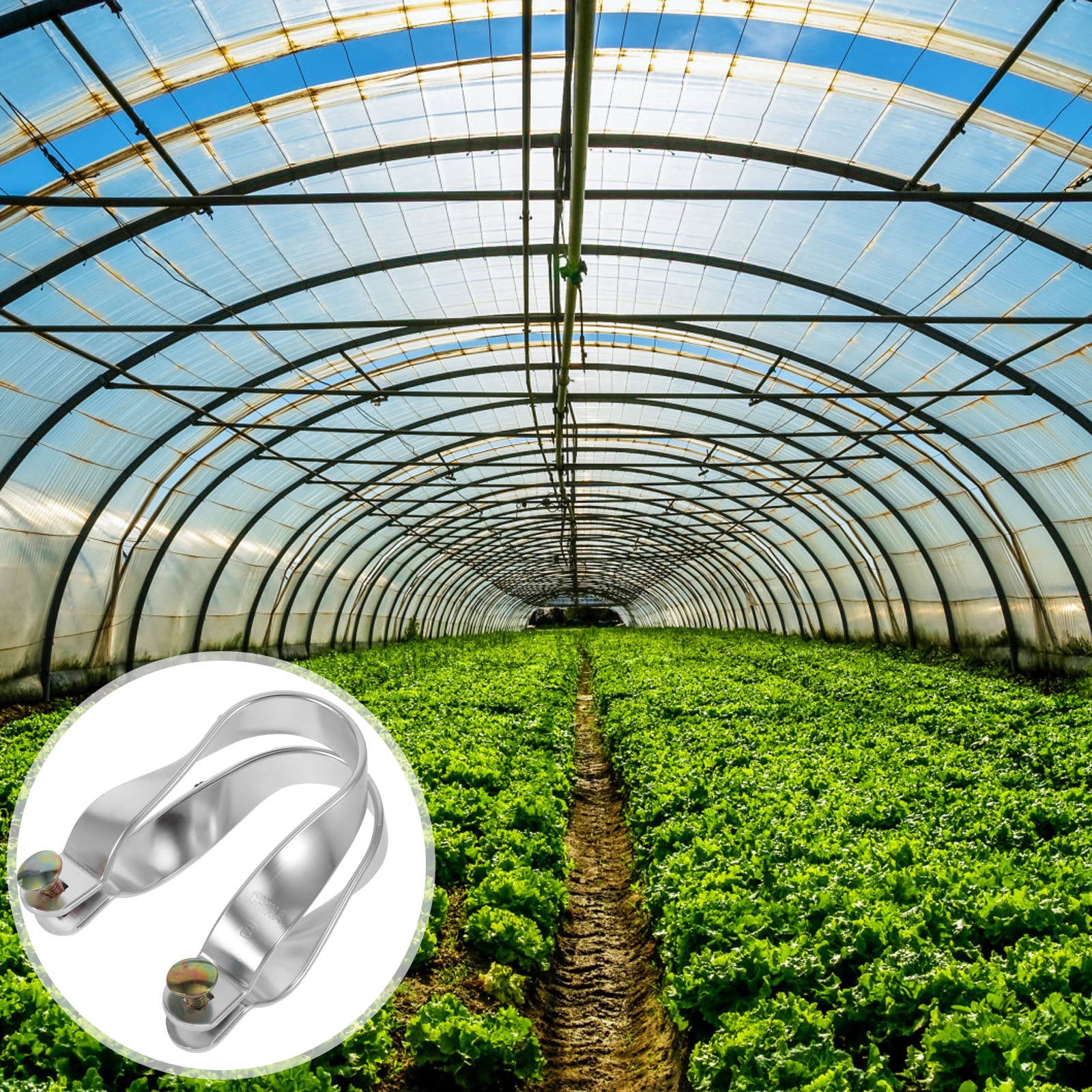 SKISUNO 5Sets Greenhouse Frame Building Connector Aluminum Bracket ...