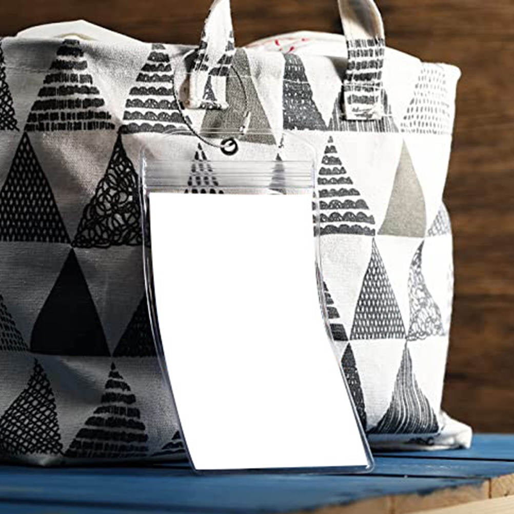 SKISUNO 6Pcs Travel Luggage Labels Transparent Plastic Suitcase Markers ...