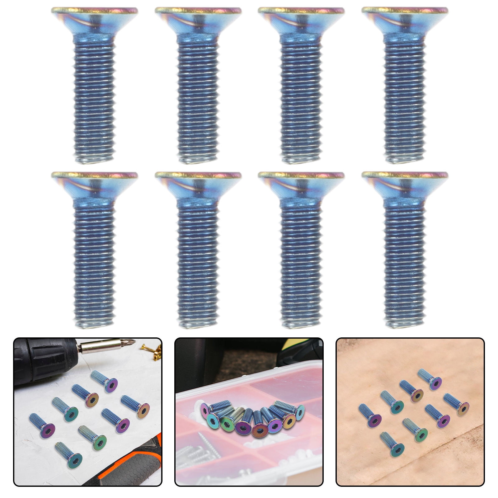 SKISUNO 8Pcs Metal Center Steering Stem Nut Kits for Enhancing ...