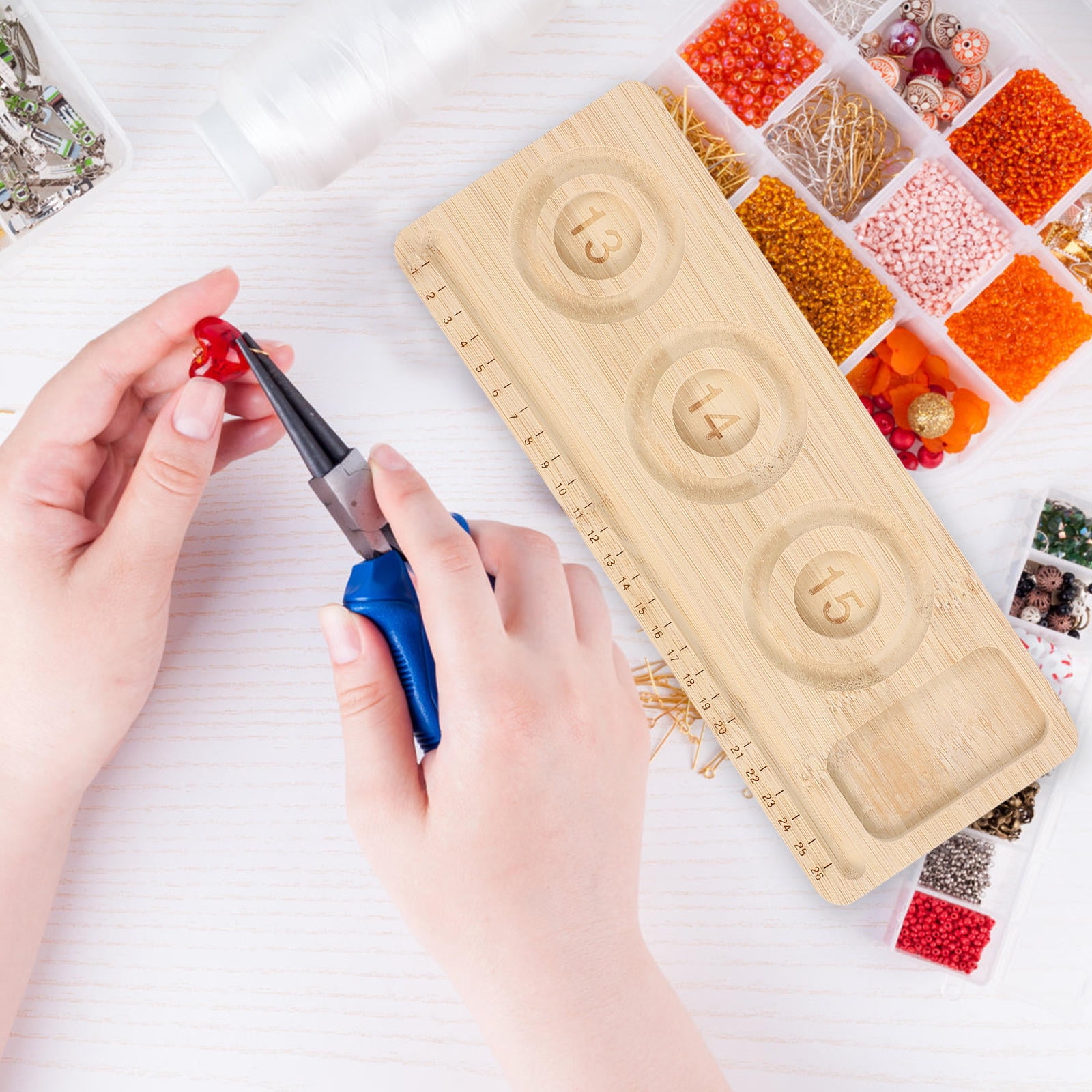 SKISUNO Beige Wood Beading Board 1Pack for Jewelry Makers with ...