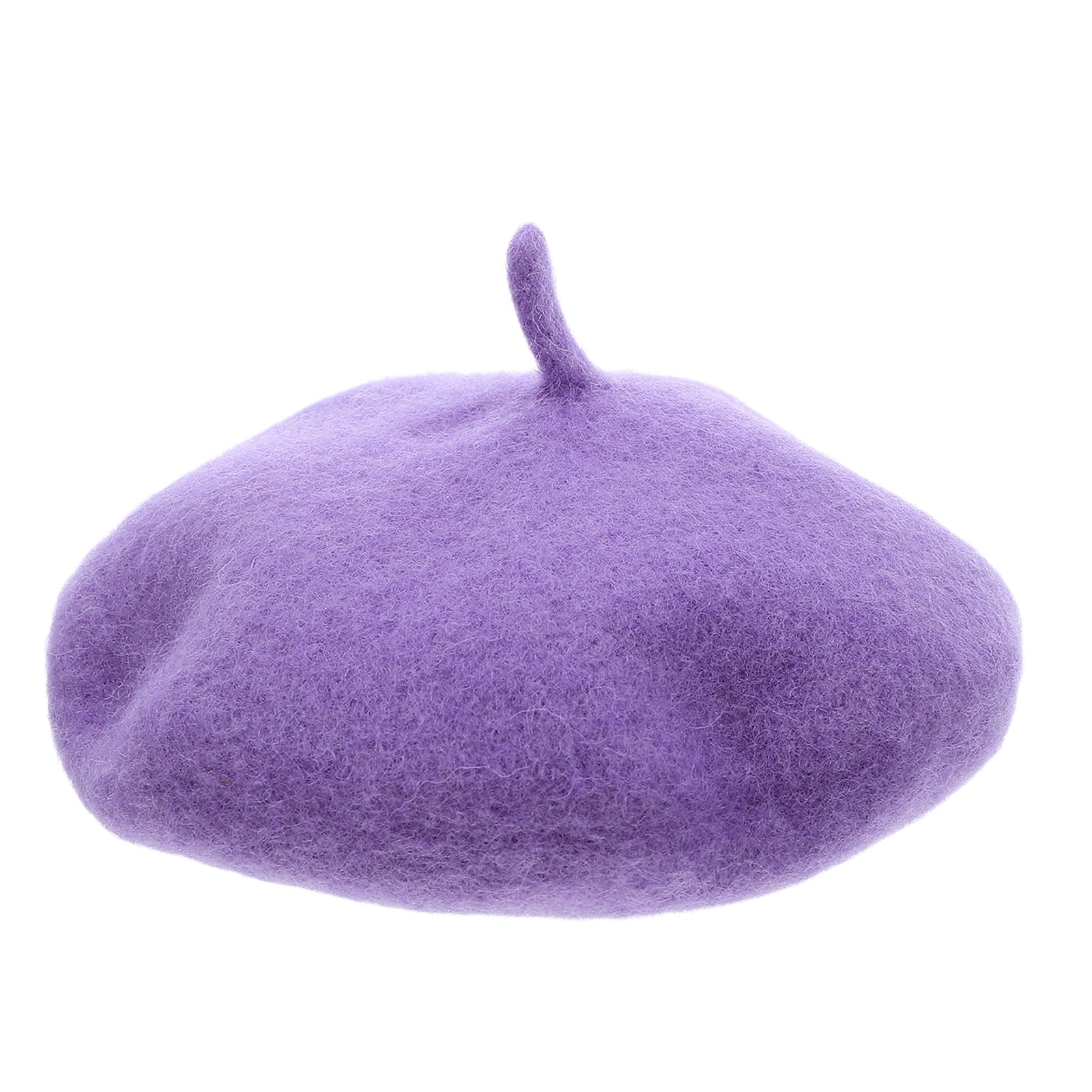SKISUNO Embroidered Violet Dog Beret Hat Cozy Yarn Cap for Medium Large ...