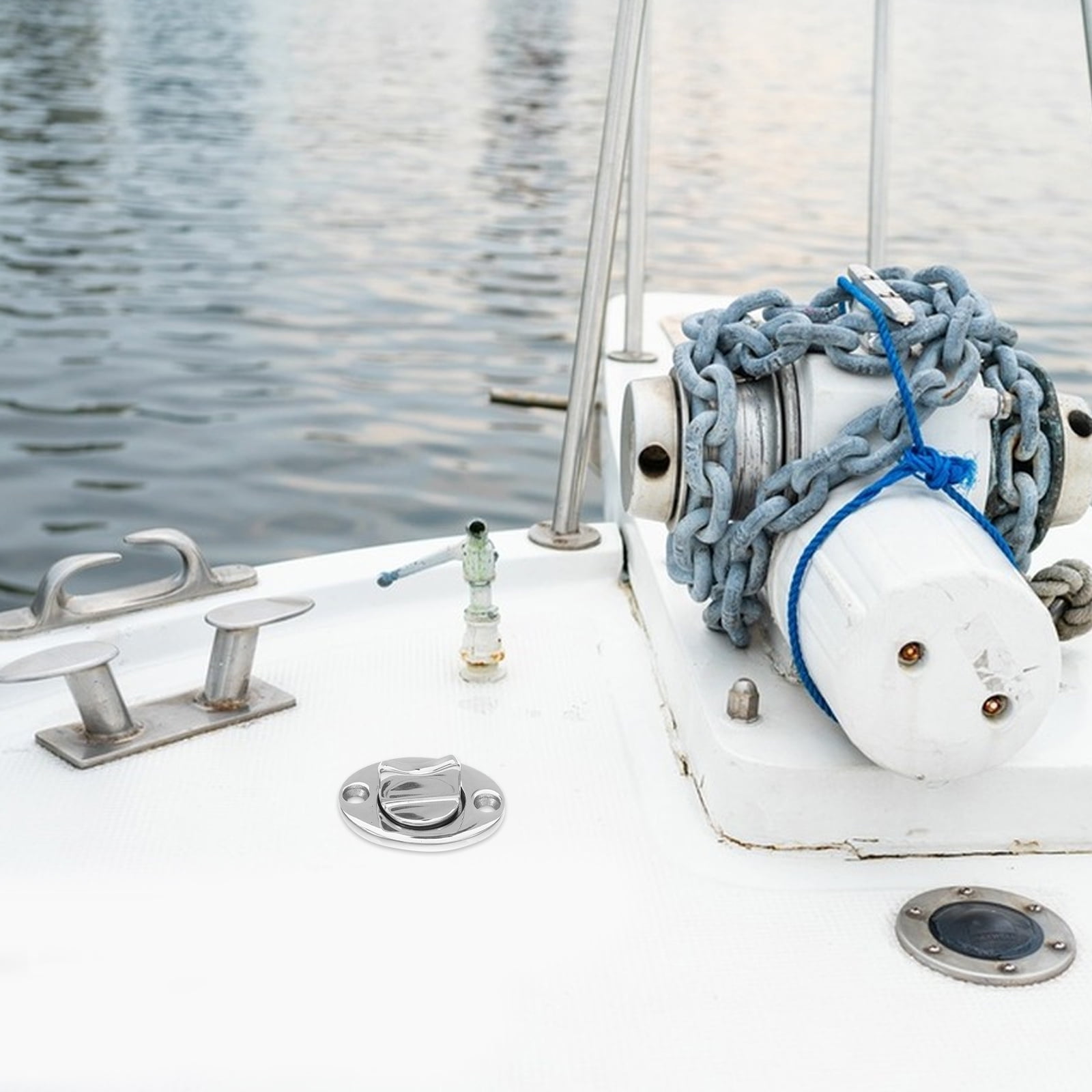 SKISUNO Marine Stainless Steel Boat Drain Plug Oval Transom Plug ...