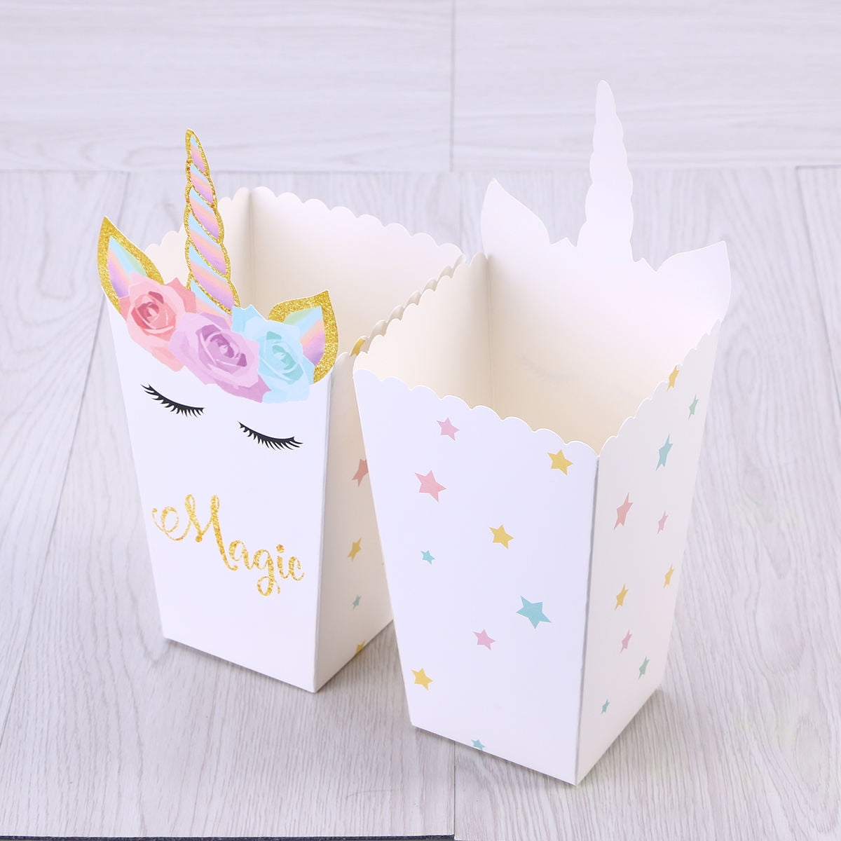 SKISUNO Movie Night Party Popcorn Boxes 12Pcs Easy to Form Oil Proof ...