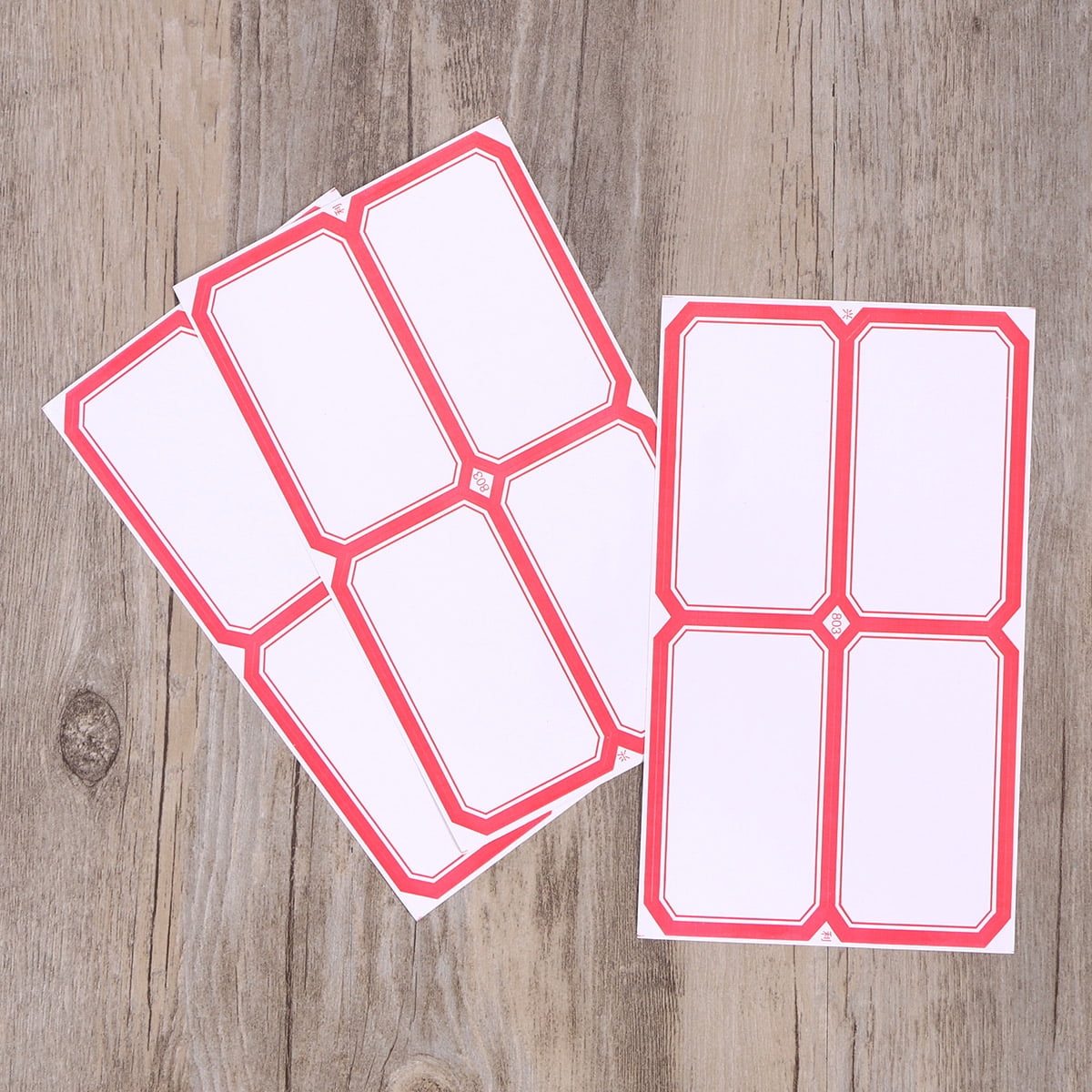 SKISUNO Office Supplies 240Set Red PVC Self-Adhesive Sticker for ...