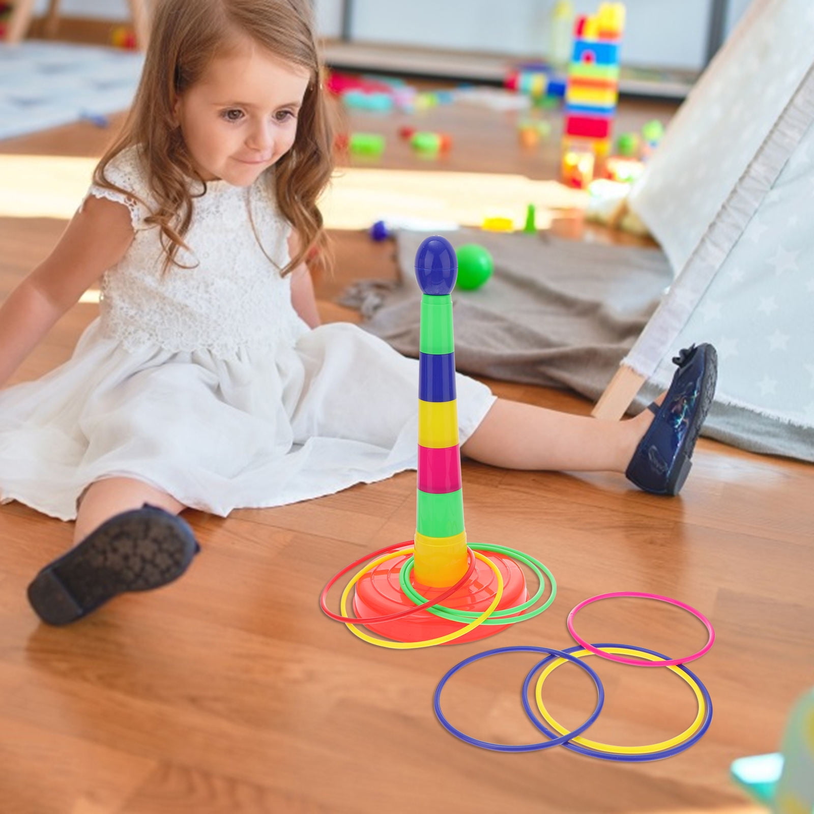 SKISUNO Plastic Ring Toss Game Set 1 Children and Families to Enhance ...