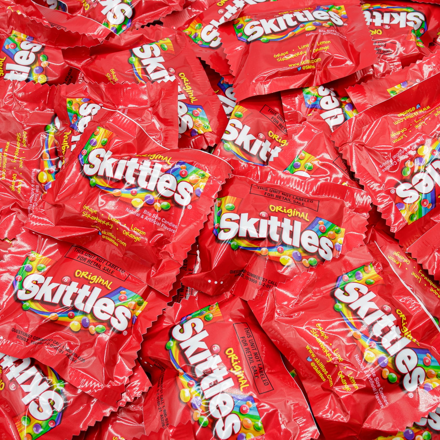 SKITTLES Chewy Candy FUN SIZE 2 lb – Bulk Bag, Original Fruity ...
