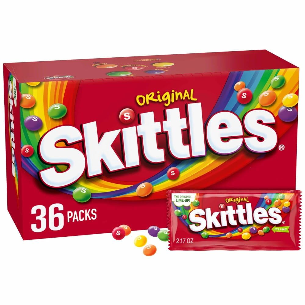 SKITTLES Original Candy 2.17-Ounce 36 Individual Packs - Walmart.com