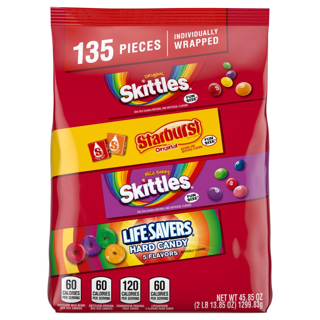 SKITTLES Original, SKITTLES Wild BCF26 Berry STARBURST & LIFE SAVERS ...