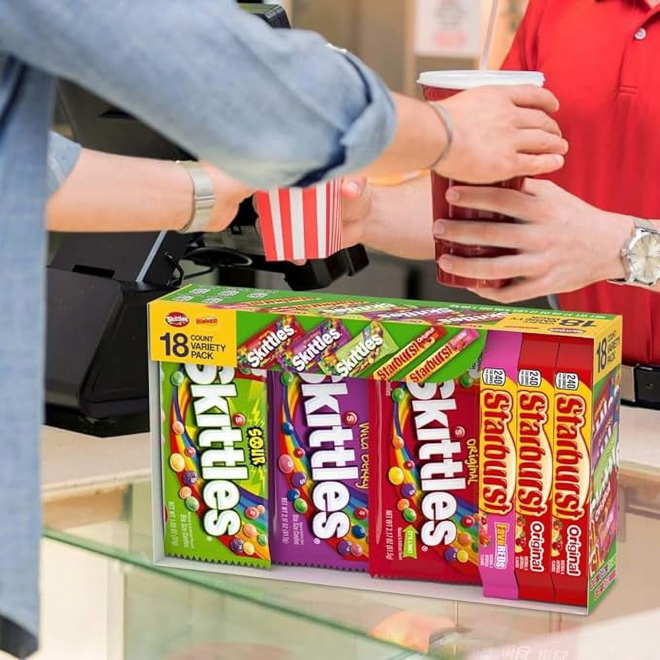 SKITTLES & STARBURST Full Size Chewy Easter Candy Assortment, 37.05 oz ...